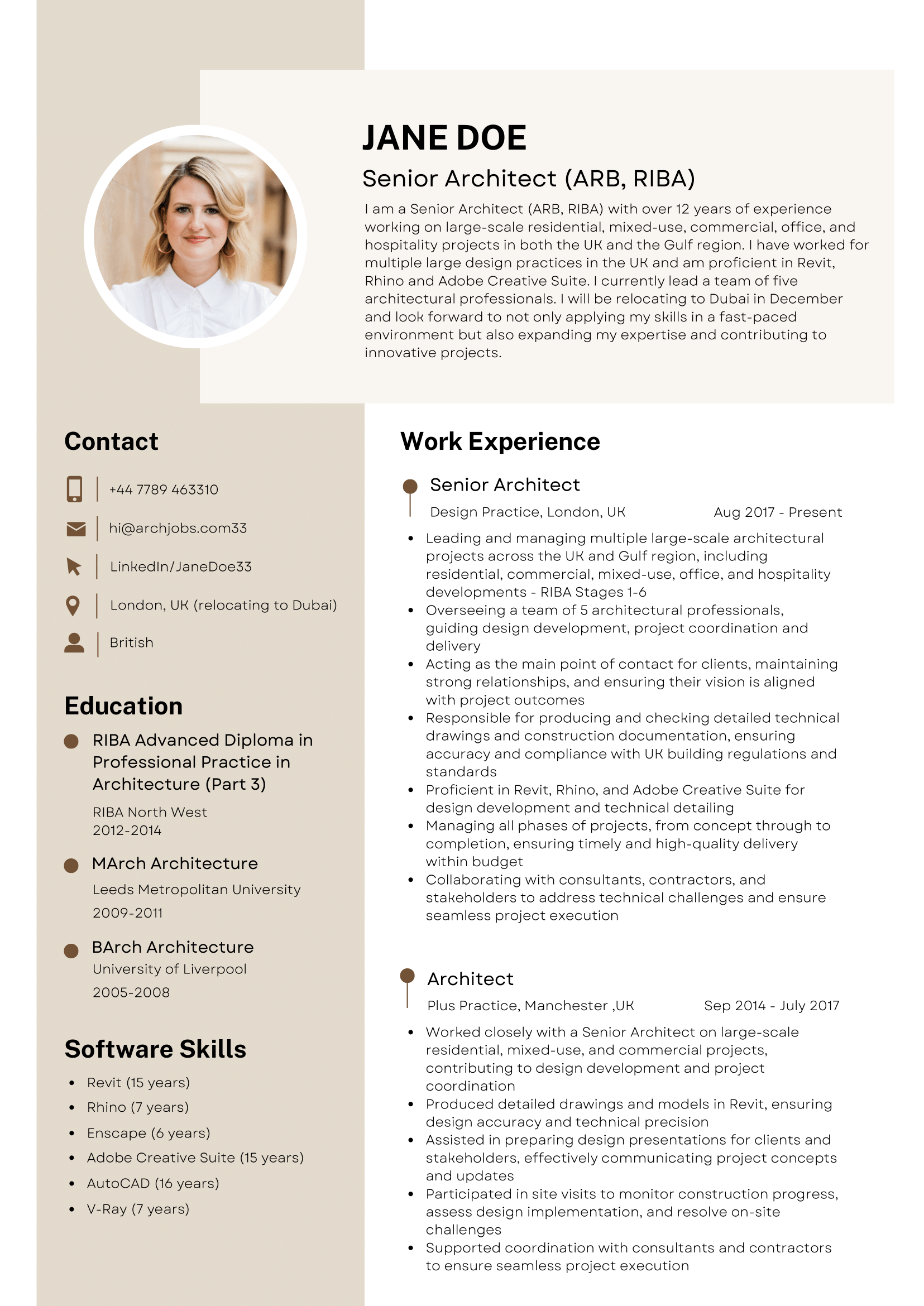 How to Write and Structure an Architecture CV fit for the Dubai market?