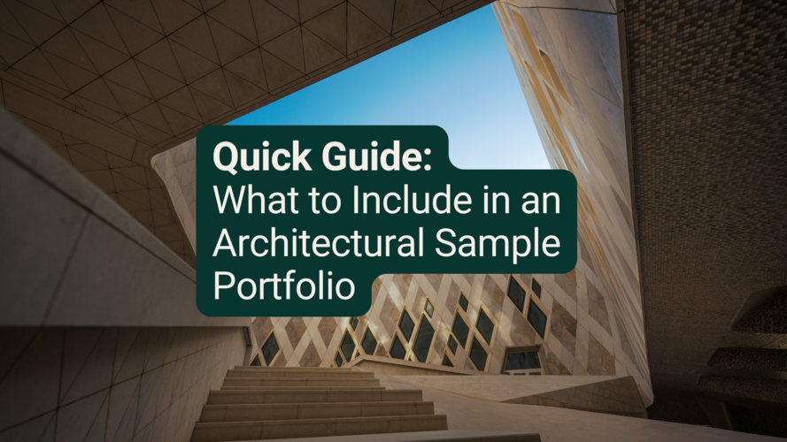 3 Minute Guide: What to Include in Your Architectural Sample Portfolio